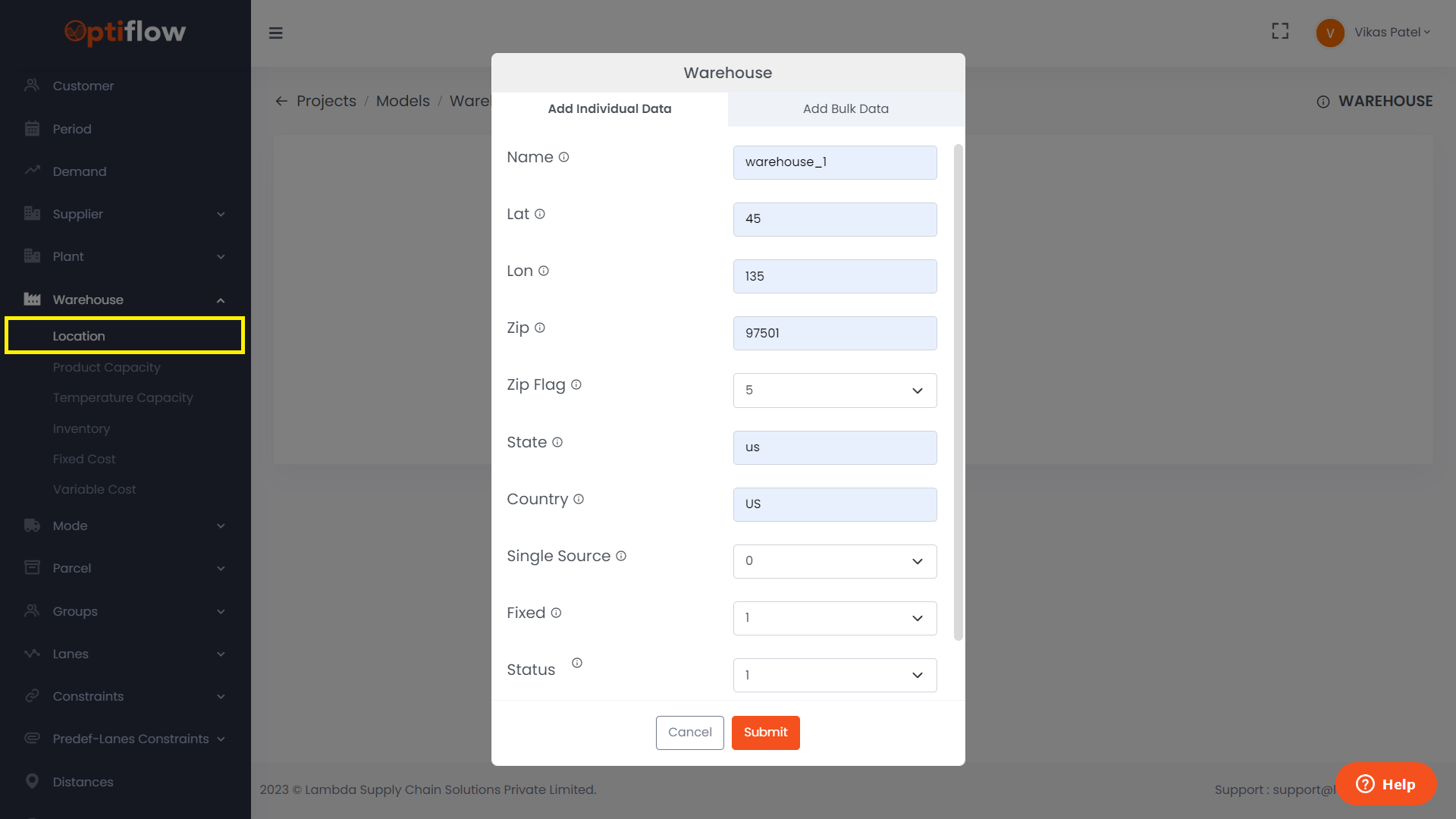 Location - Lambda SCS