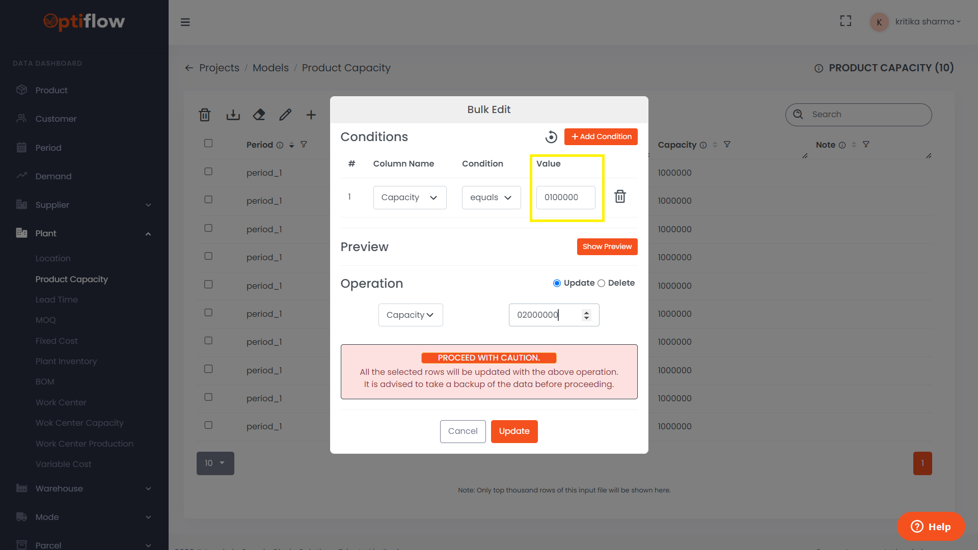 Bulk Edit - Lambda SCS