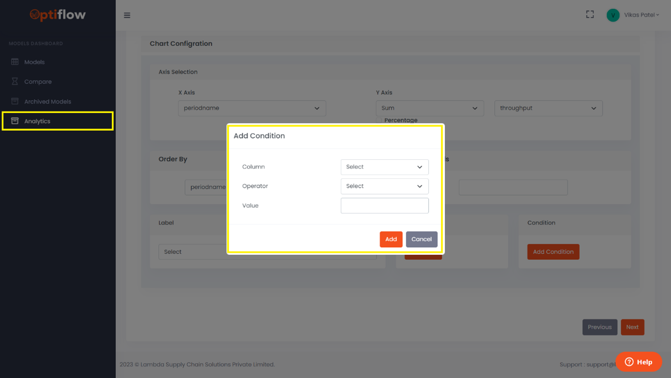 Step 4: Chart Configuration - Lambda SCS