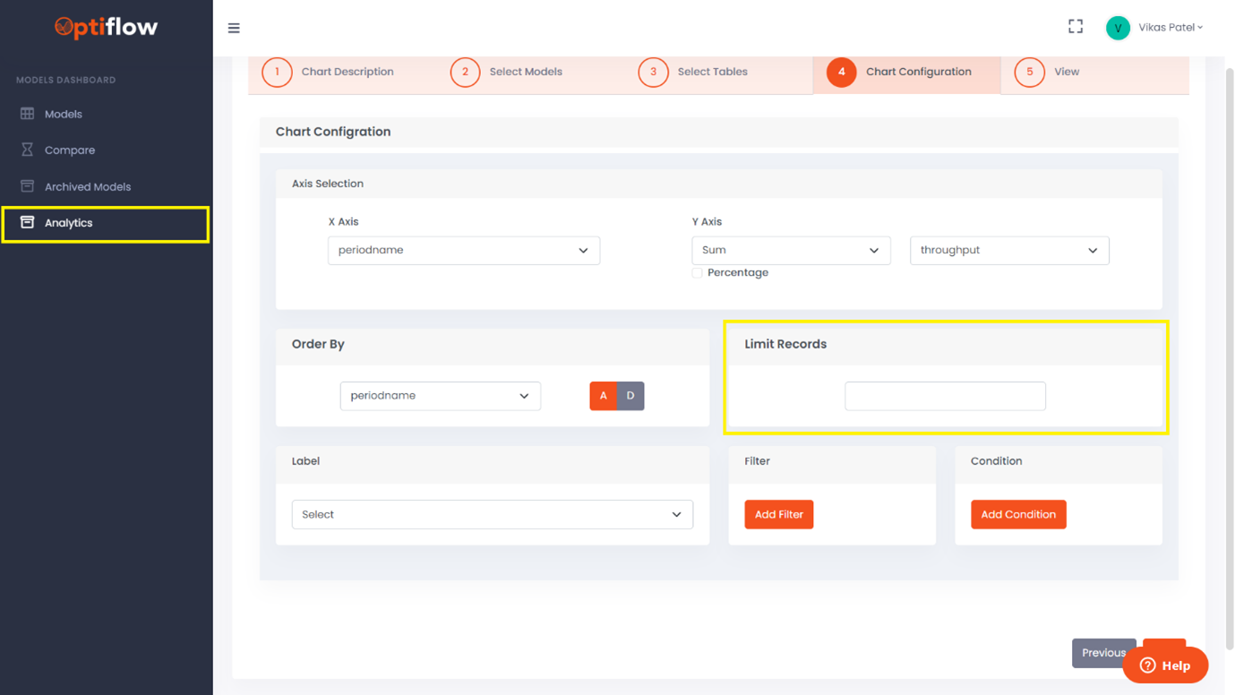 Step 4: Chart Configuration - Lambda SCS