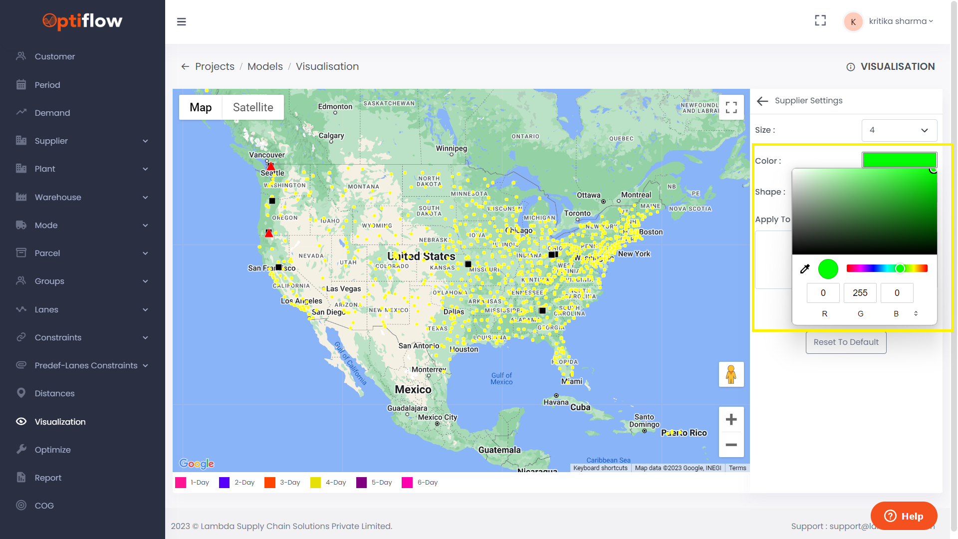 Set Shape, Size and Color - Lambda SCS