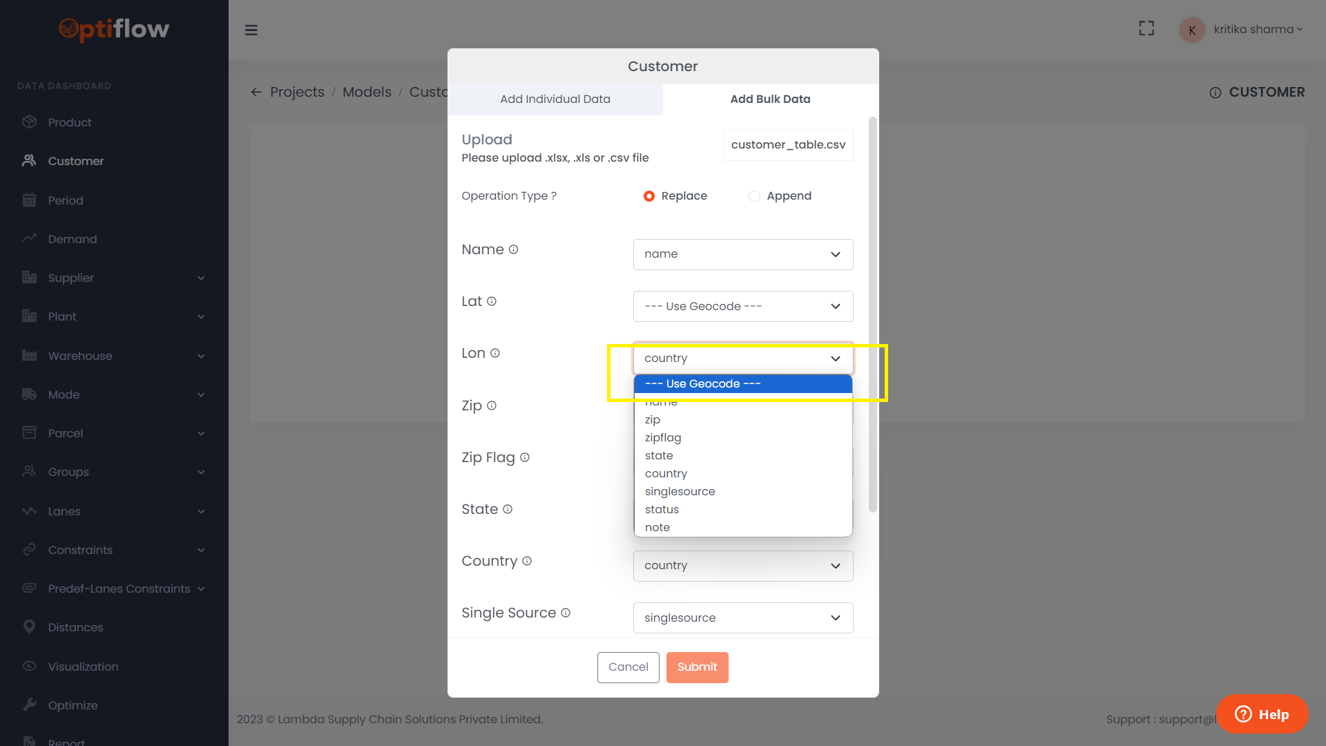 Geocode - Lambda SCS