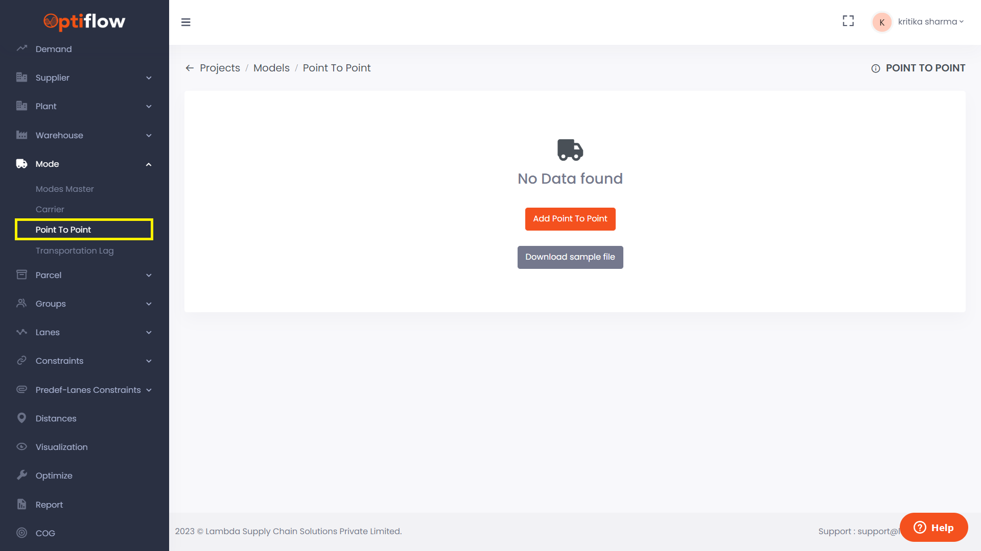 Point to Point - Lambda SCS