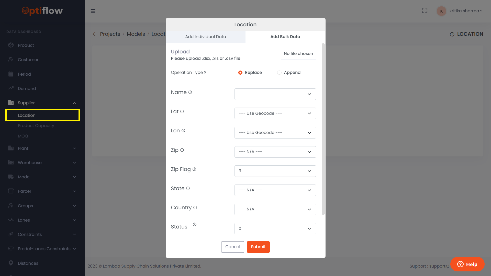 Location - Lambda SCS